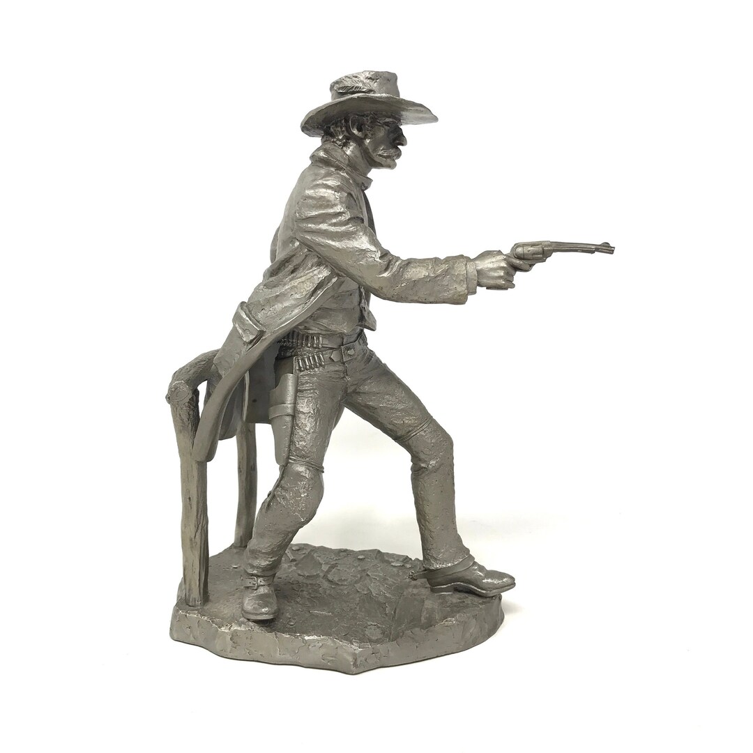 The Shooter by Artist Jim Pointer Solid Pewter Sculpture - Etsy