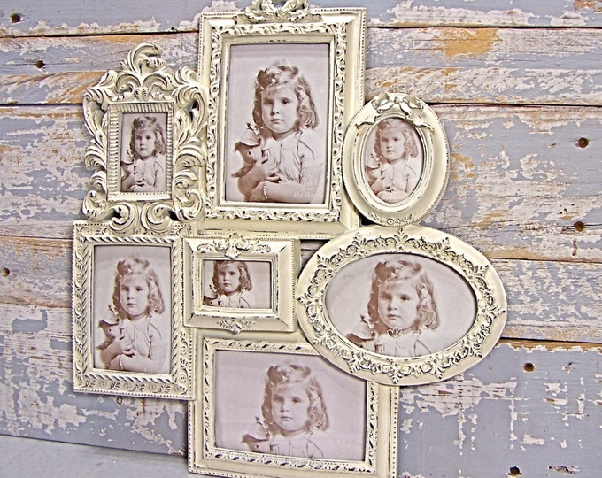 Collage Frame: Large White Wedding Frame Shabby Cottage Chic - Etsy