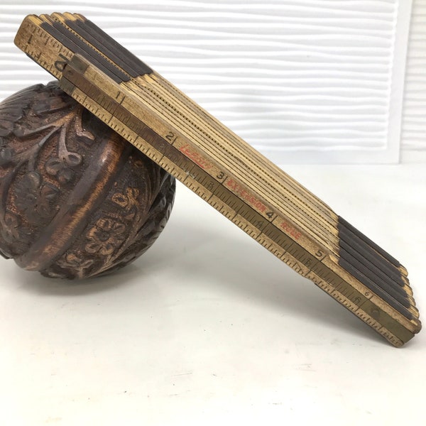 Vintage Wooden Ruler - Etsy