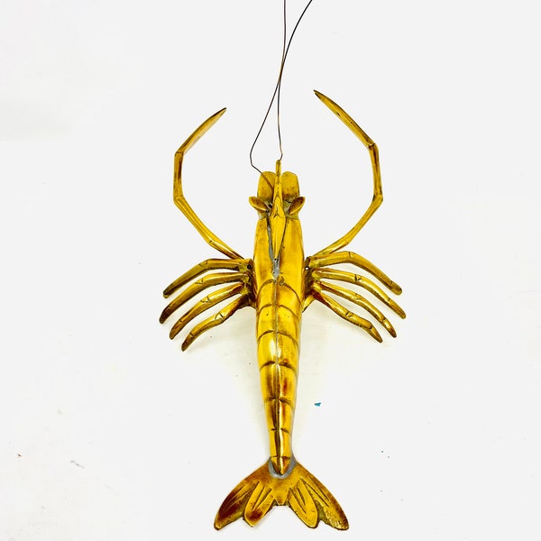 Brass Shrimp Figurines - Etsy