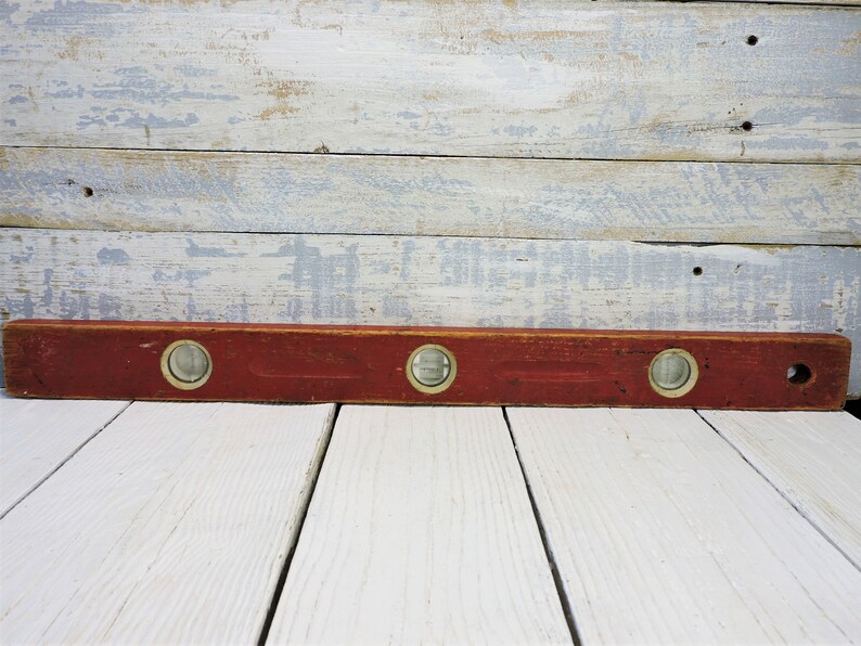 Level Old Tool: Mayes Red Wood Level Antique Primitive Wood - Etsy