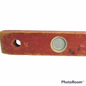 Level, Old Tool, Mayes Red Wood Level, Antique Wood Working Tool ...