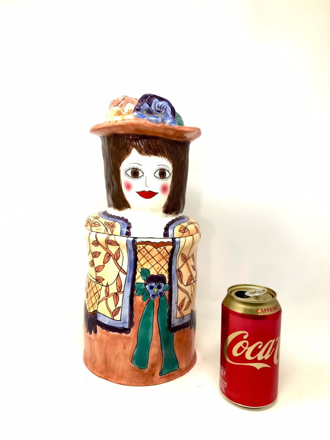 Cookie Jar by Susan Paley Ceramic Lady Cookie Jar by Ganz - Etsy
