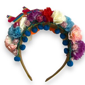 Fiesta Donkey Piñata Headband, Flower Crown, Cinco De Mayo Celebration ...