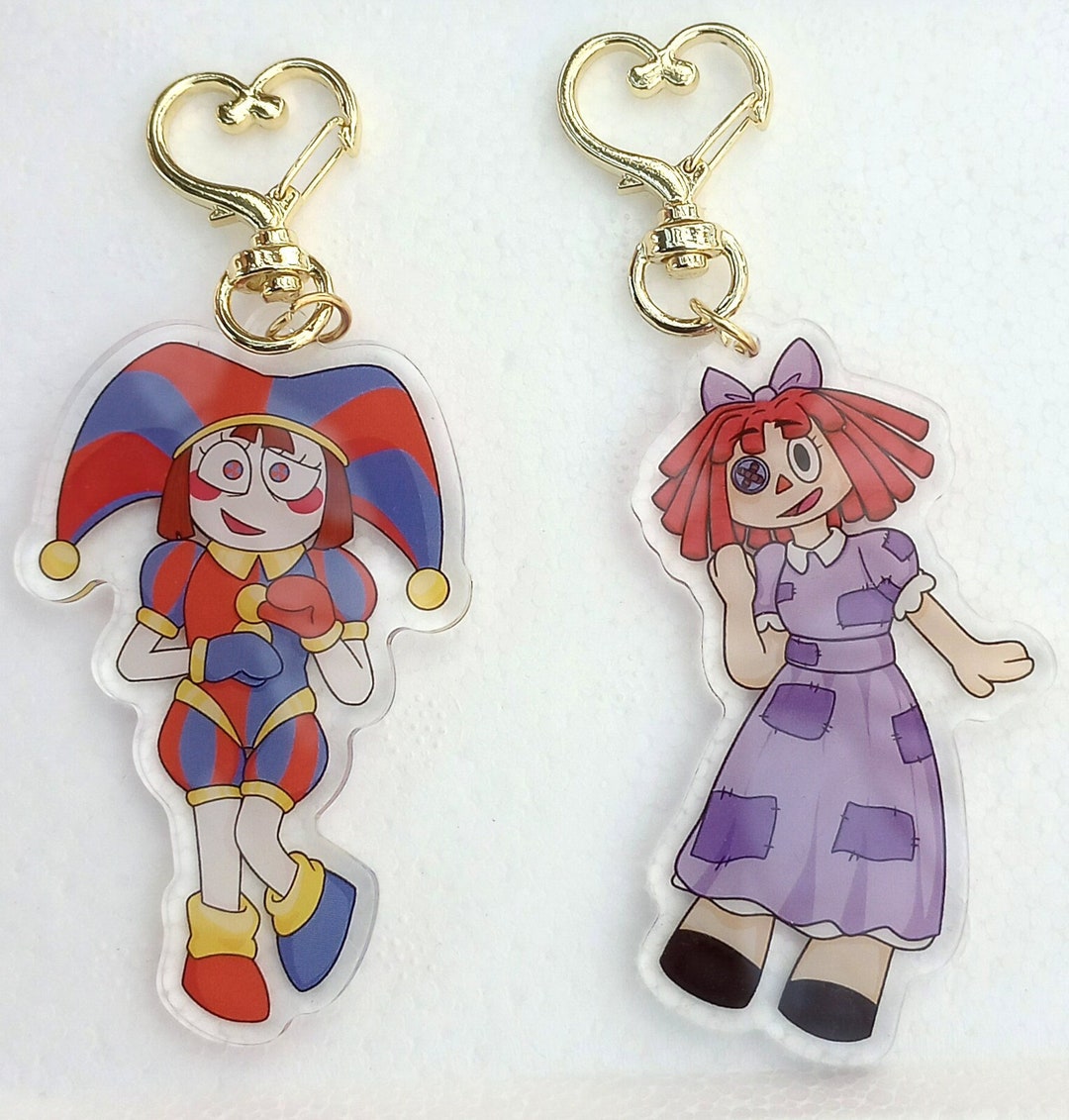 2.5" Amazing Digital Circus Acrylic Keychains: Ragatha & Pomni - Etsy