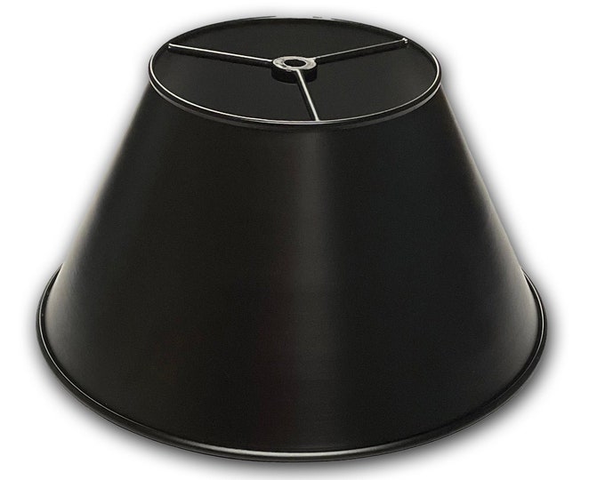Lamp Shade Metal 12 Shade Black Finish Light Shade Industrial Shade ...