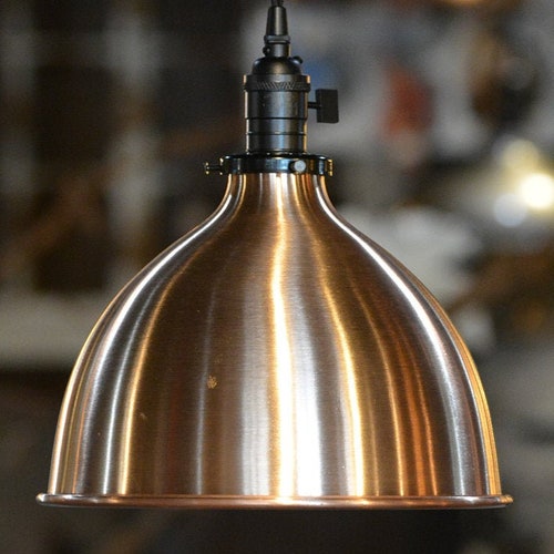 Copper Shade Solid Copper Metal Shade 10 Pendant | Etsy