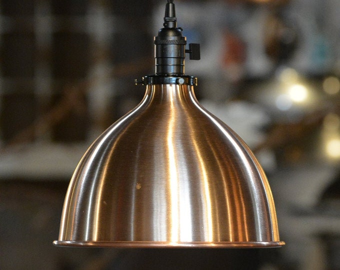 Copper Shade Solid Copper Metal Shade 10 Pendant - Etsy