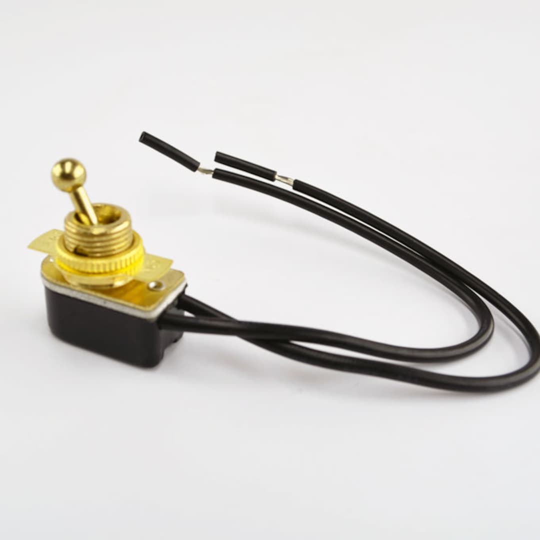 On Off Toggle Switch Brass Plated Steampunk Switch Rocker Switch