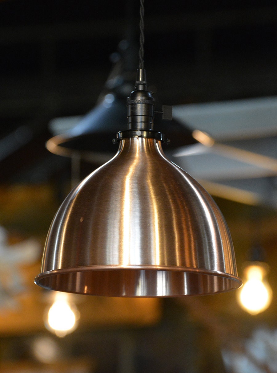 Copper Shade Solid Copper Metal Shade 10 Pendant | Etsy