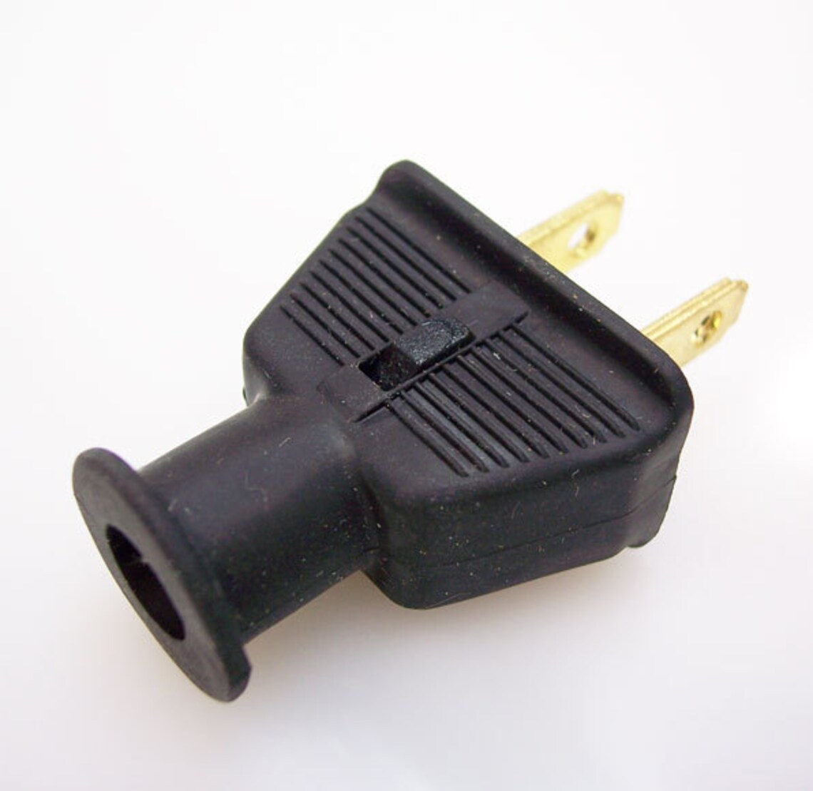 Electrical Plug - Vintage Style - Black Rubber - 2-prong - Etsy