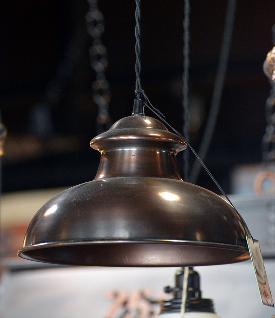 Metal Shade - Roswell - Antique Copper Finish - Industrial Style ...