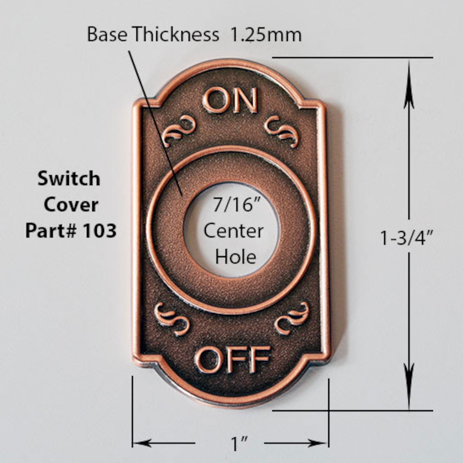 Switch Cover - Antique Copper - Toggle Switch Plate - Steampunk Style ...