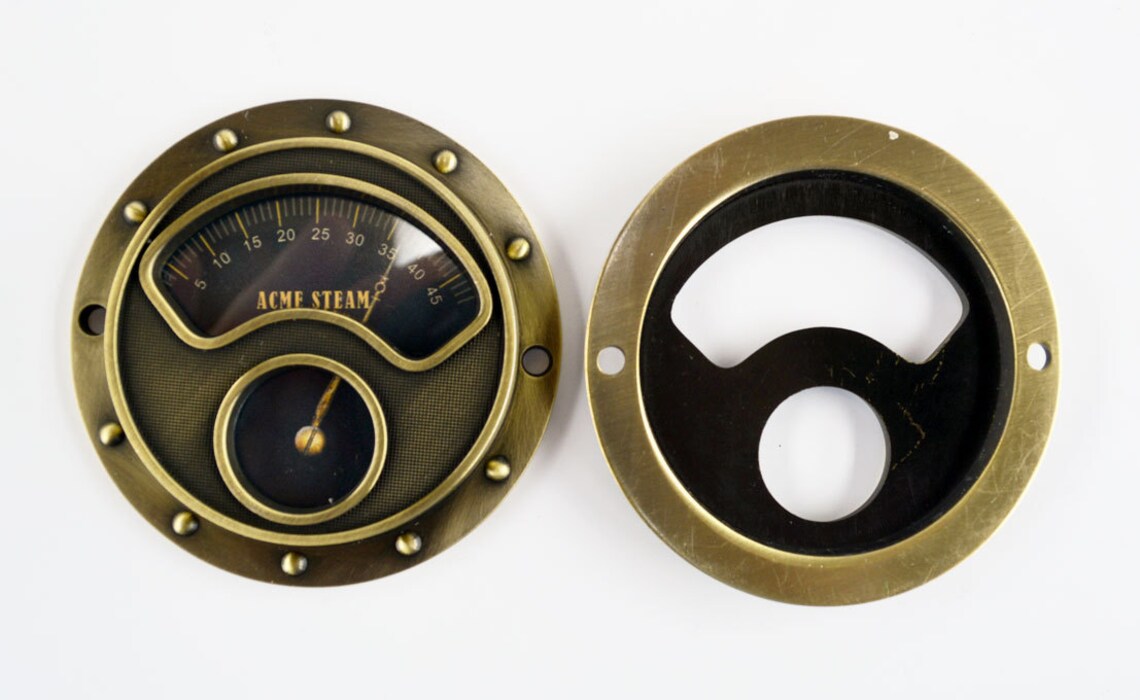 Steampunk Gauge Kit Antique Brass Industrial Gauge | Etsy