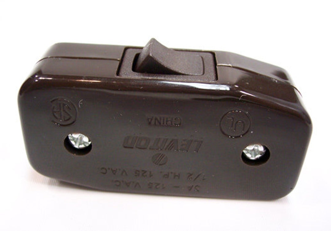 Cord Switch - Brown - Leviton Inline Feed-thru Switch - Best Switch ...
