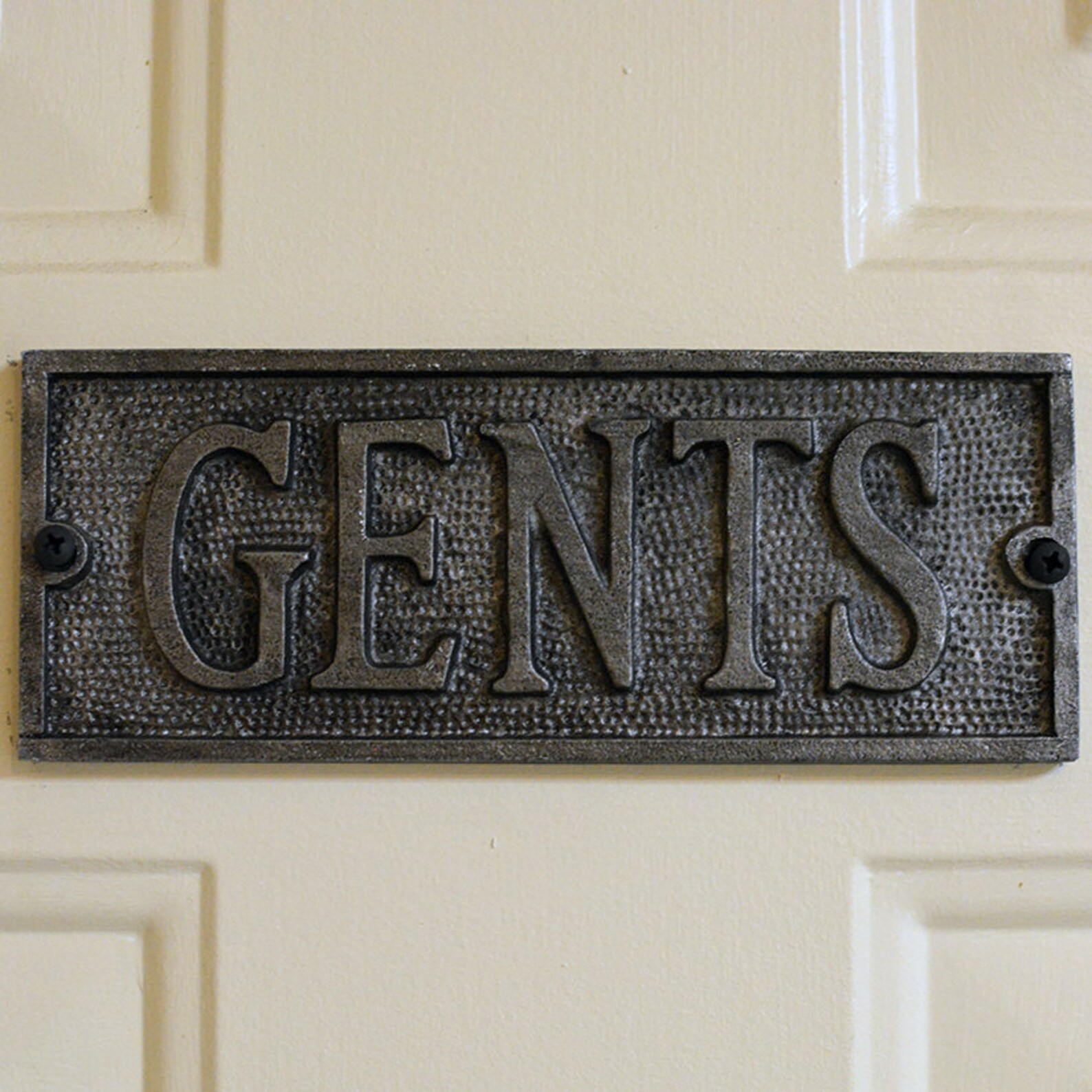 Plaque - Sign - Cast Plaque - GENTS - Door Sign - Bathroom Sign - Door ...