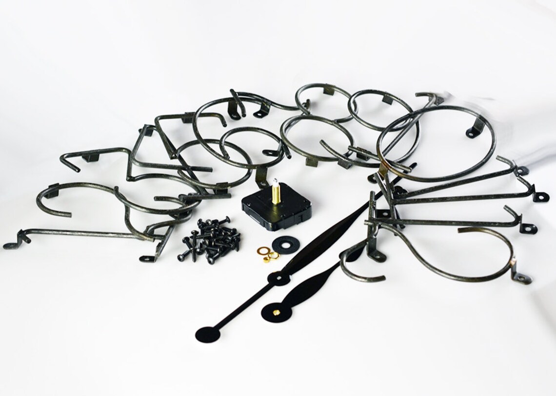 Large Clock Kit Make Your Own Wall Clock Old Door Clock - Etsy Large Clock Kit Make Your Own Wall Clock Old Door Clock - Etsy