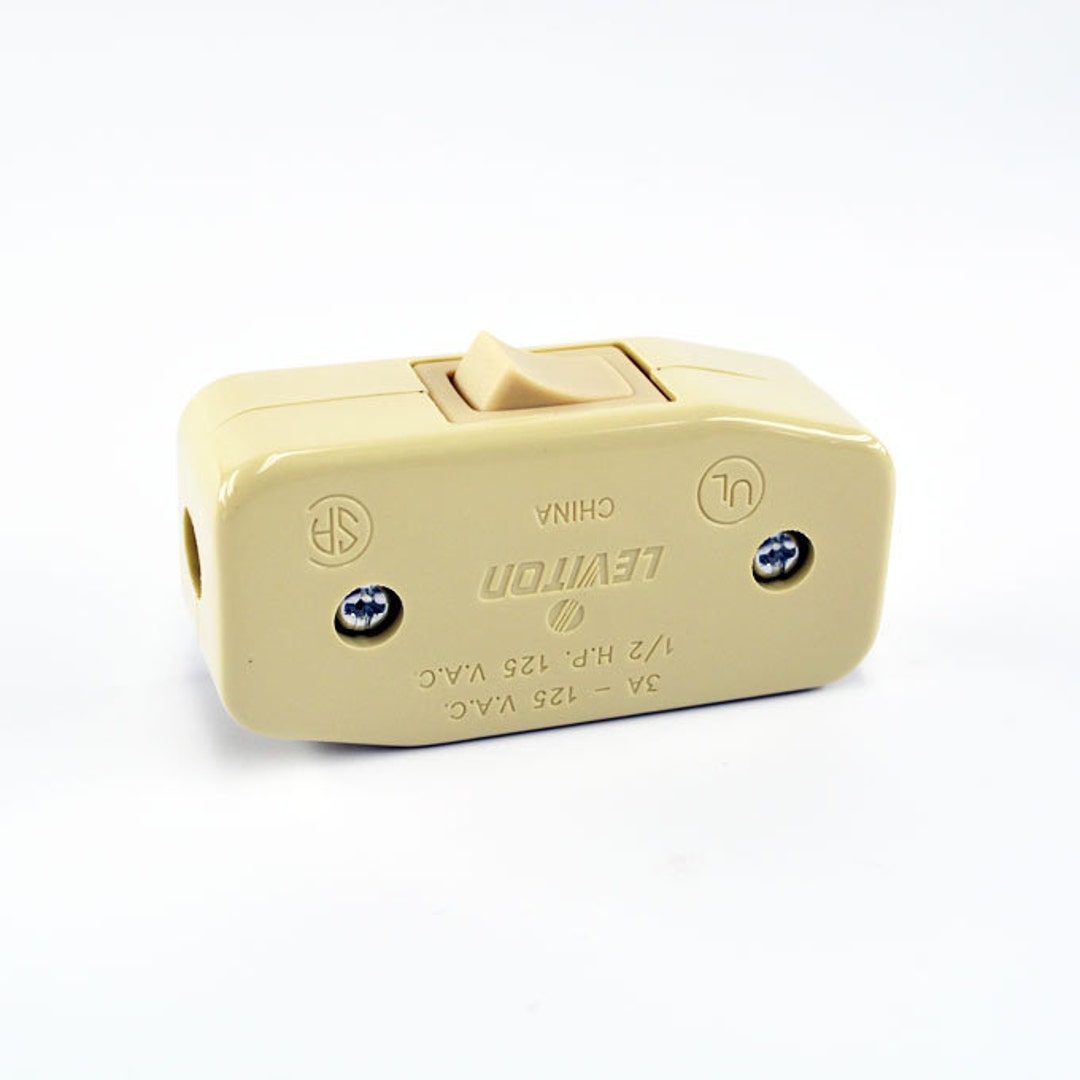 Cord Switch - Ivory - Leviton Inline Feed-thru Switch - Best Switch ...