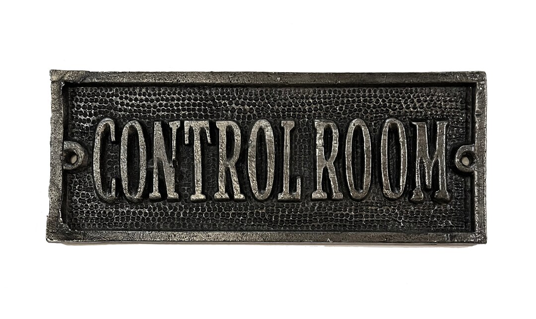 Plaque - Control Room - Sign - Cast Plaque - Office - Door Sign ...