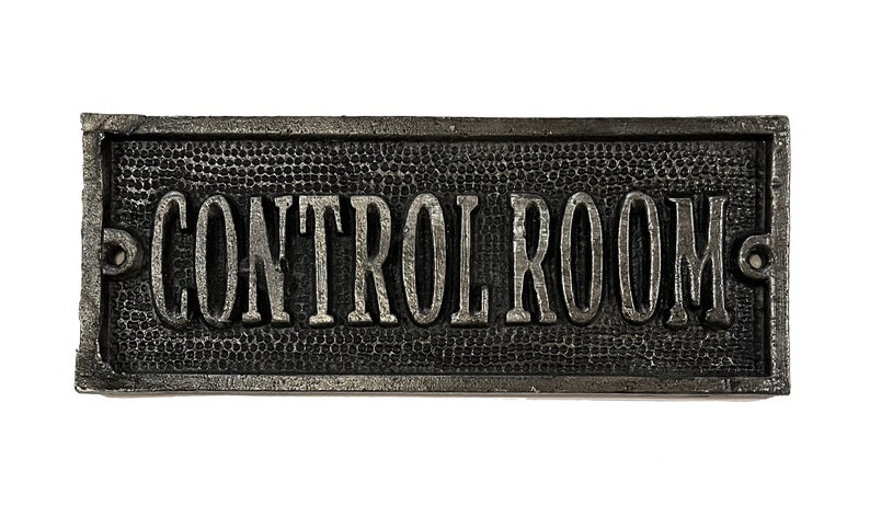 Plaque - Control Room - Sign - Cast Plaque - Office - Door Sign ...