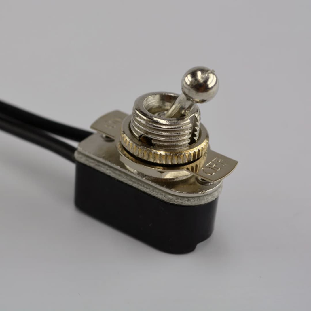 On/off Toggle Switch - Nickel Plated - Steampunk Switch - Rocker Switch ...