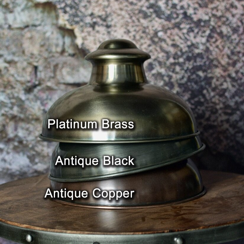 Metal Shade - Roswell - Antique Copper Finish - Industrial Style ...