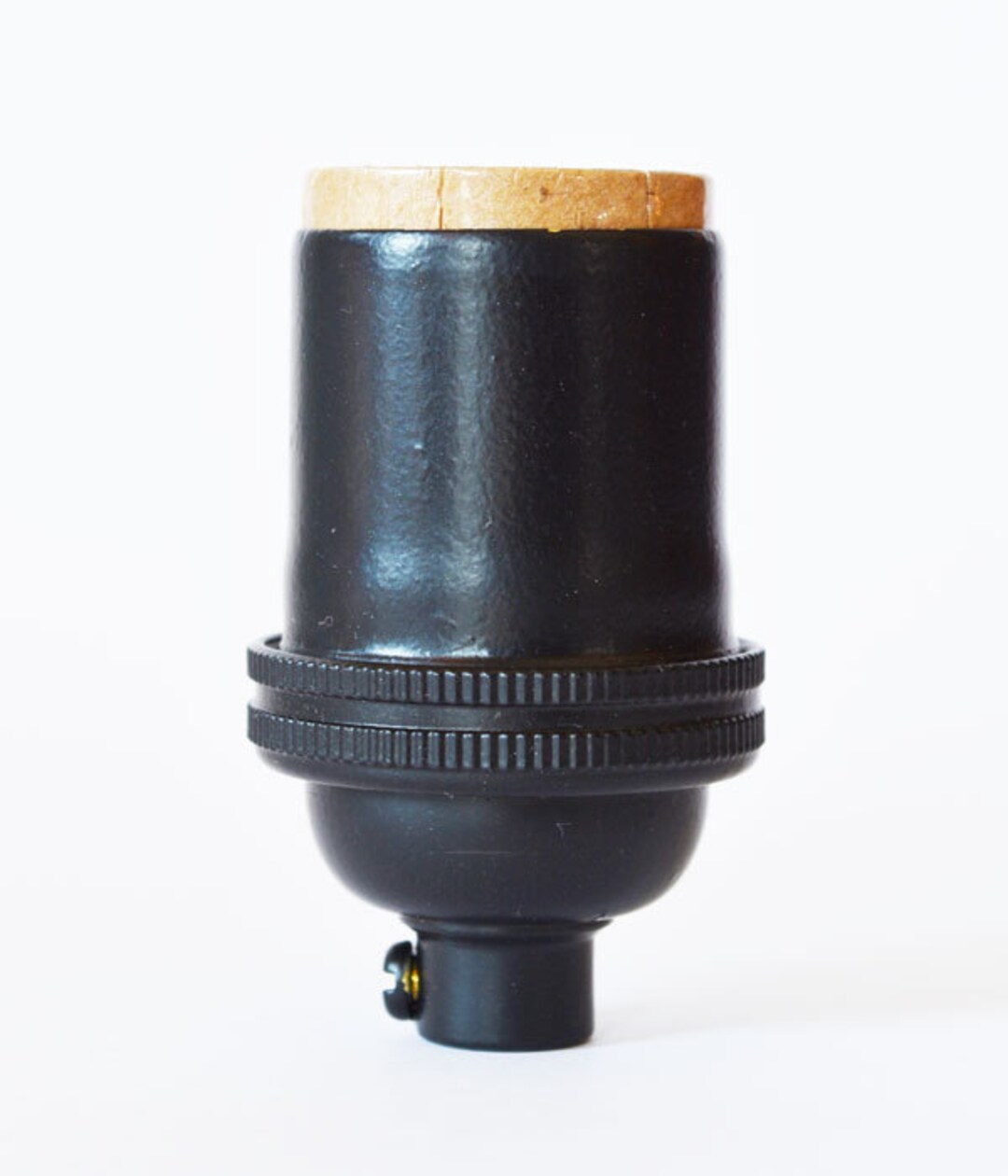 Keyless Electrical Lamp Socket - Black Finish - Light Socket - Solid ...