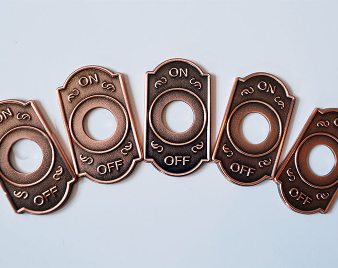 Switch Cover Antique Copper Toggle Switch Plate Steampunk Style Switch ...