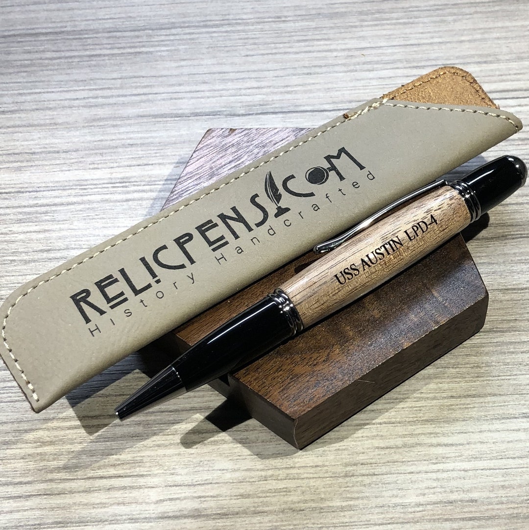 Historical Pen Made of Walnut Timber Removed From the USS Austin LPD-4 ...