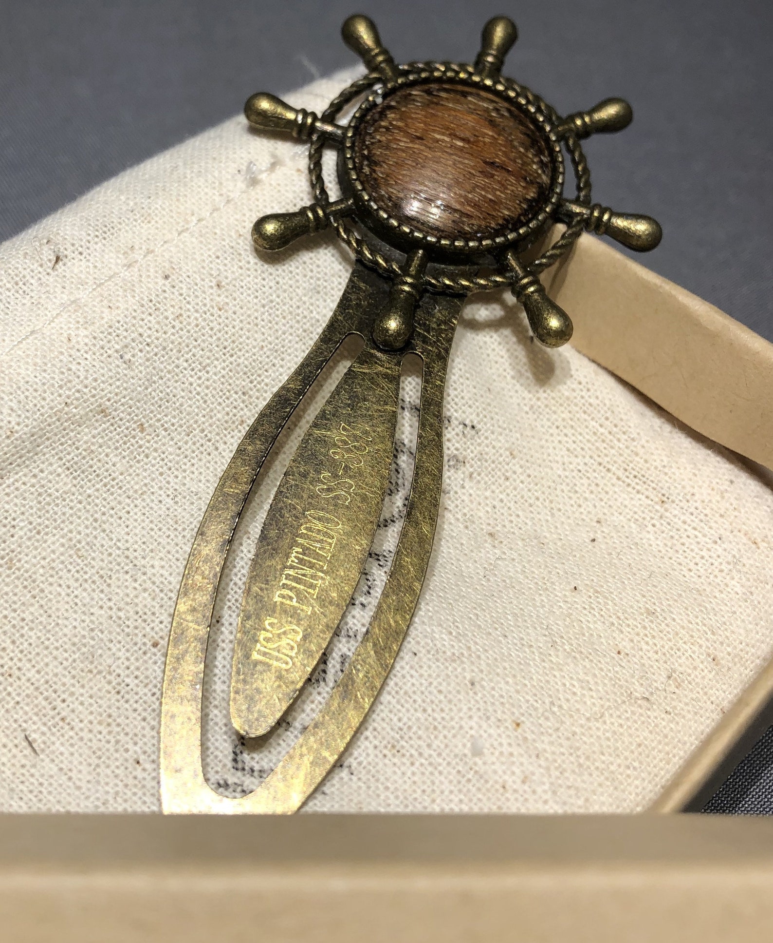 Historical Bookmark Made From Teak Decking off of the WWII | Etsy