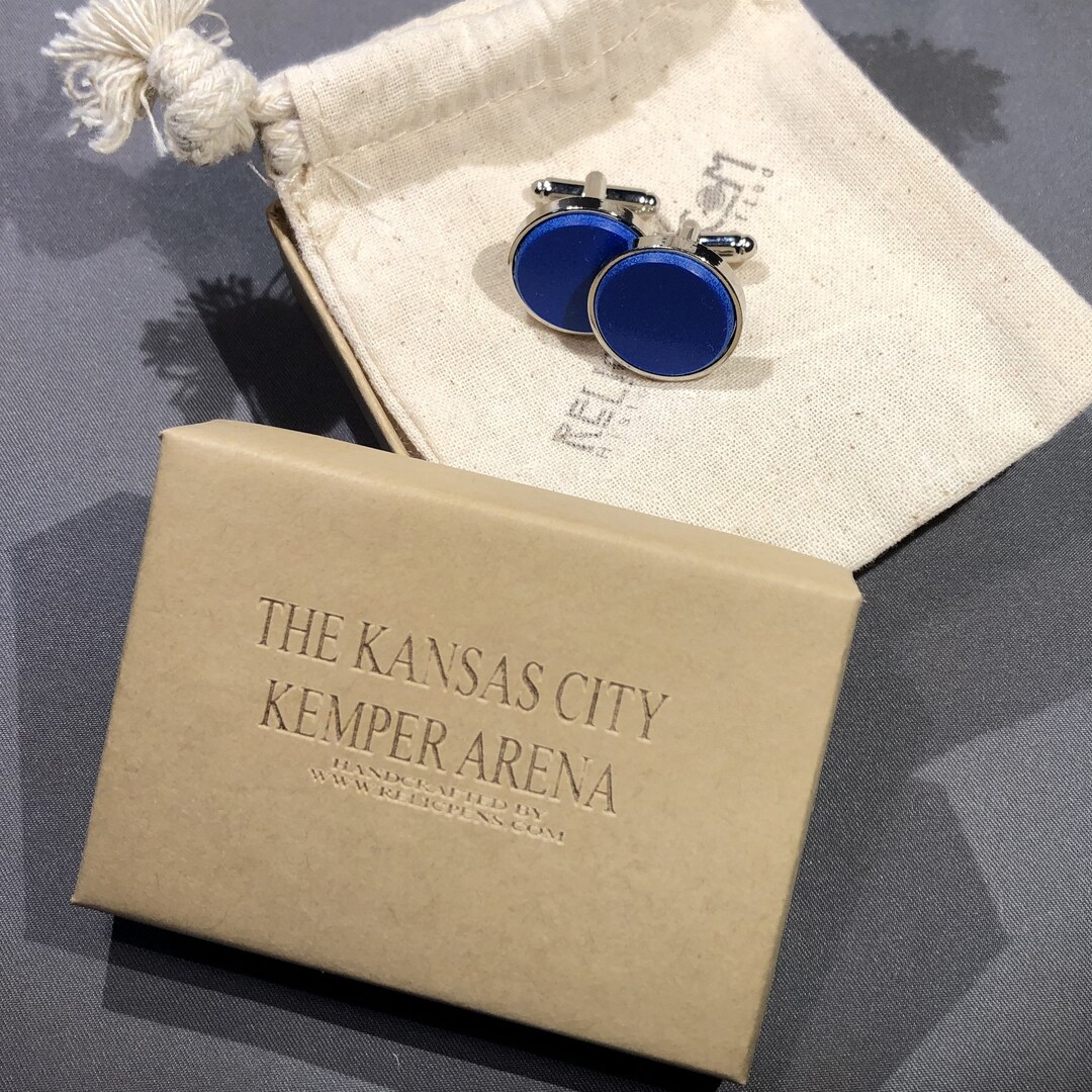 Sports Cufflinks Made From a Sign Removed From Kansas City Kemper Arena ...