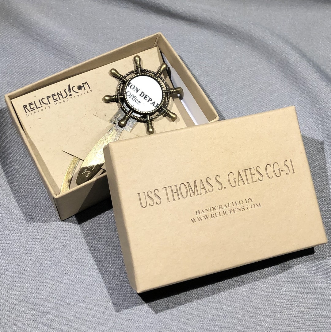USS Thomas S. Gates CG - 51 Bookmark Made With Aluminum From the Ship ...