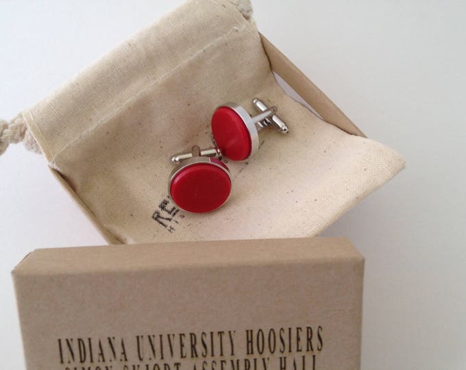 Indiana Hoosier Basketball Simon Skjodt Assembly Hall Seat Cuff Links ...