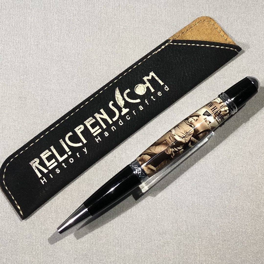 USS New Hampshire 1864 Historical Pen With Piece of Wood From the Civil ...