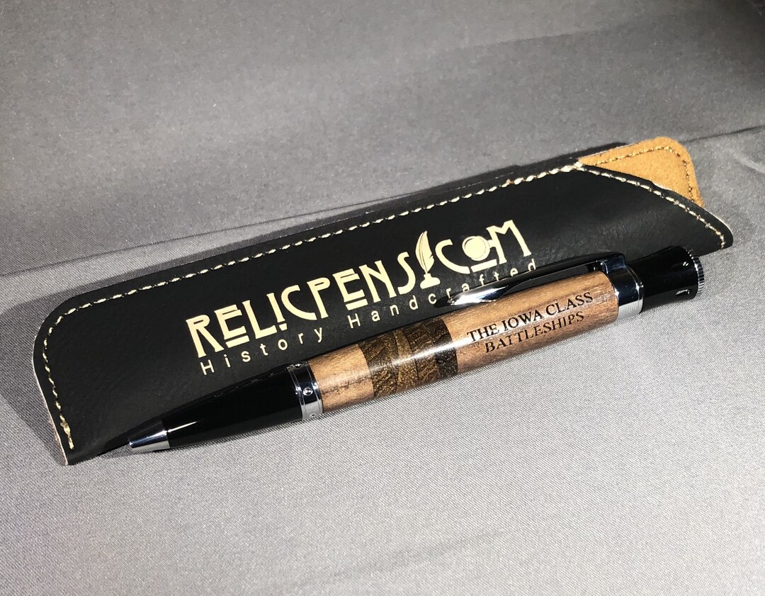Four Iowa Class Battleships Historical Pen Made With Teak Decking From ...