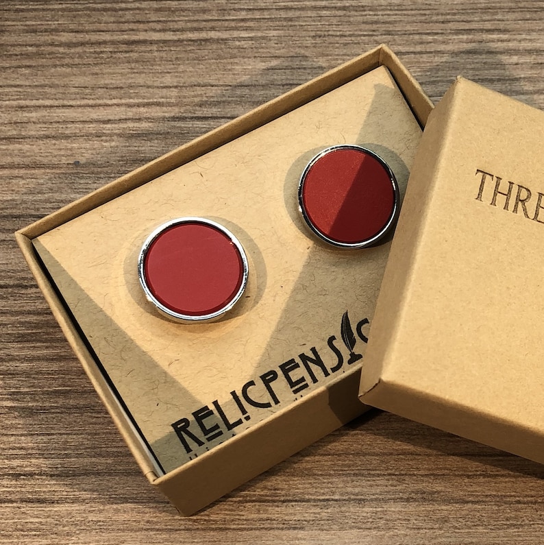 Historical Cufflinks Made From a Seat Removed From the Old Three Rivers ...