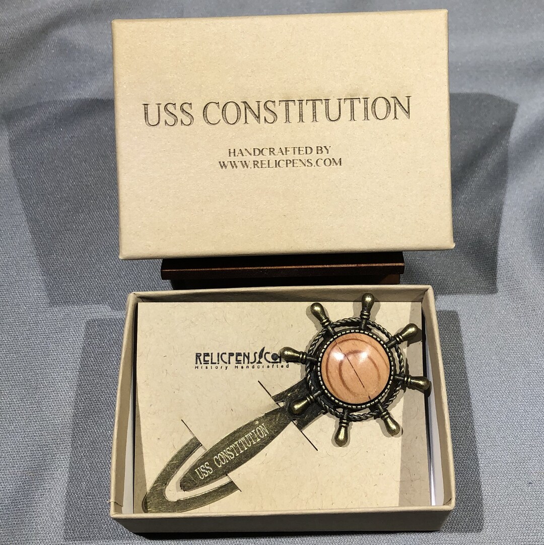 Historical Bookmark Made From Fir off of the USS Constitution - Etsy