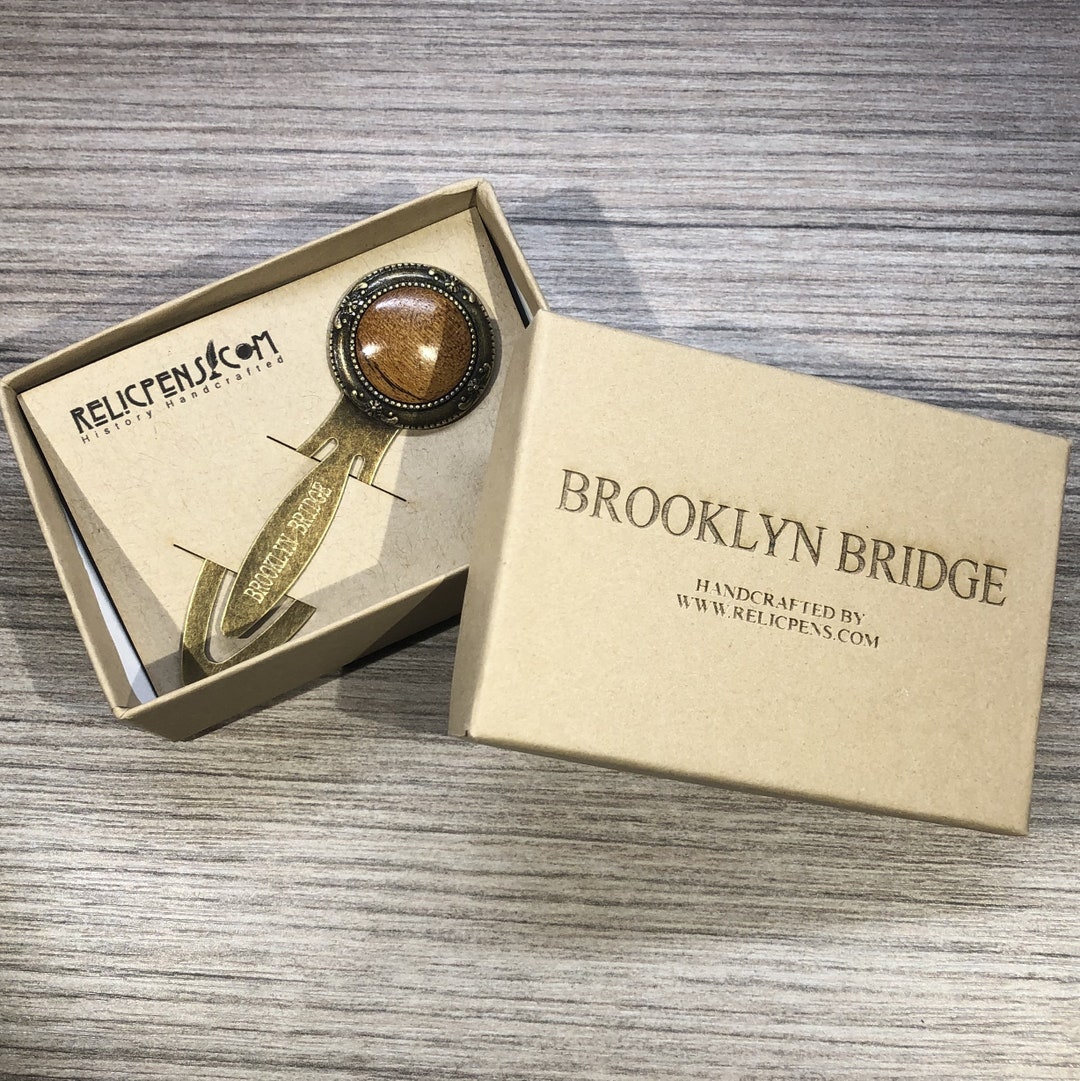 Historical Bookmark Made of Greenheart From the Brooklyn Bridge ...