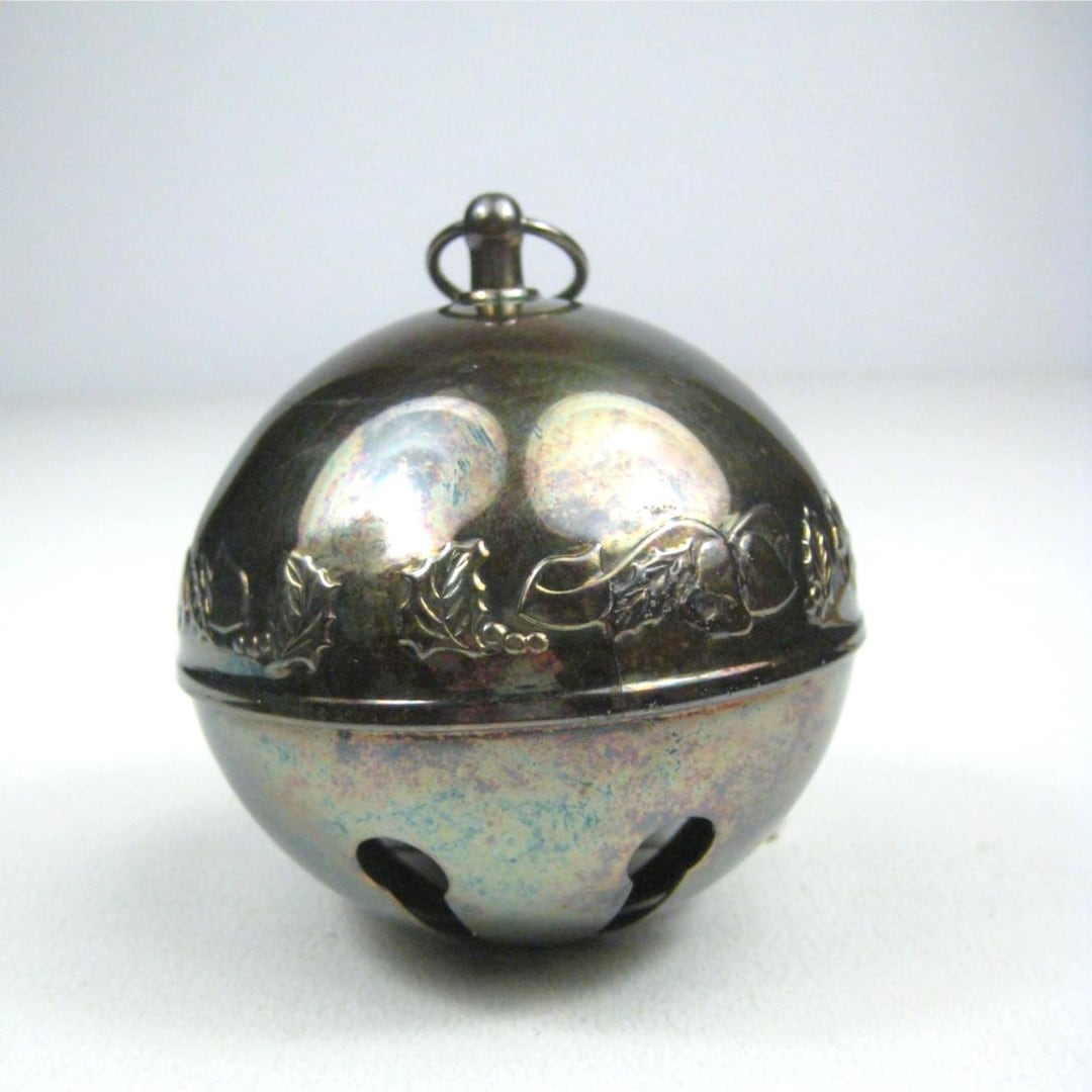 Wallace 1983 Silver Plated Christmas Sleigh Bell Ornament Silverplate ...