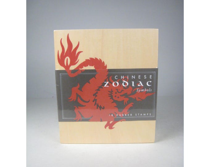 Chinese Zodiac Symbols Rubber Stamps Set of 18 Ages 4 and up New in ...
