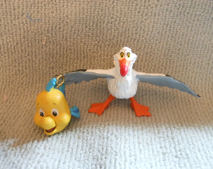 Flounder and Scuttle From Little Mermaid Ornament - Etsy