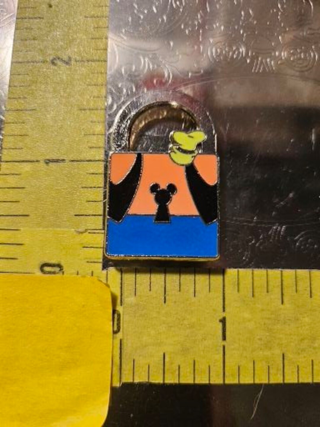 Goofy Disney Lock With Hidden Mickey Disney Needle Minder - Etsy