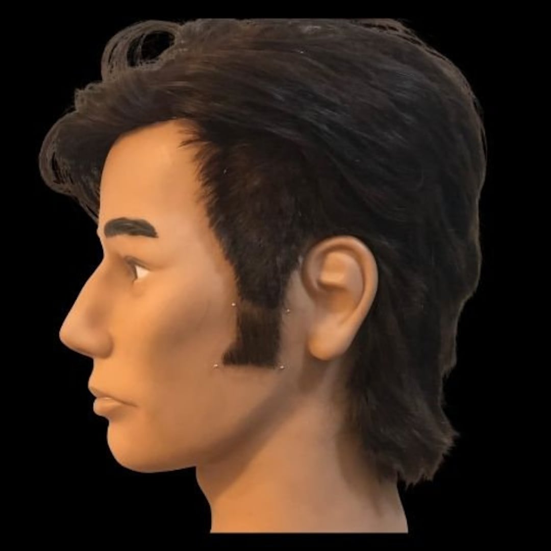 High Quality Sideburns Dark Brown Human Hair on Film Lace - Etsy 日本