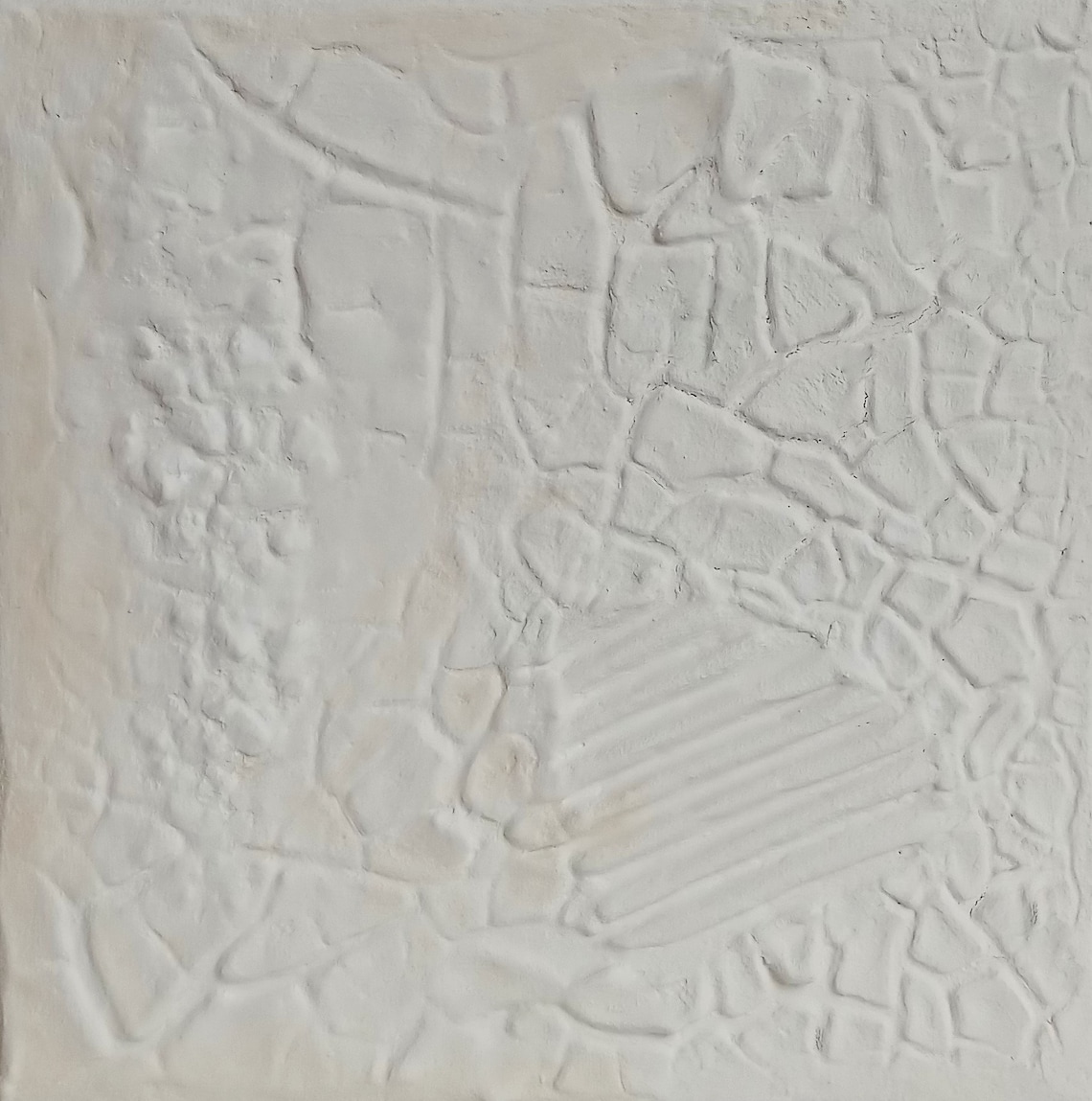 Impasto Painting, White, Abstract, Contemporary Art, Abstract, Modern ...