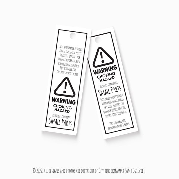 Warning Label for Small Items - Etsy