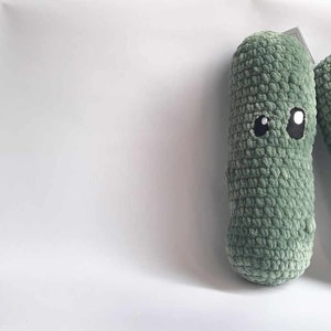 DIY Crochet Plush Pickle PATTERN - Plush Pickles Amigurumi, Crochet ...