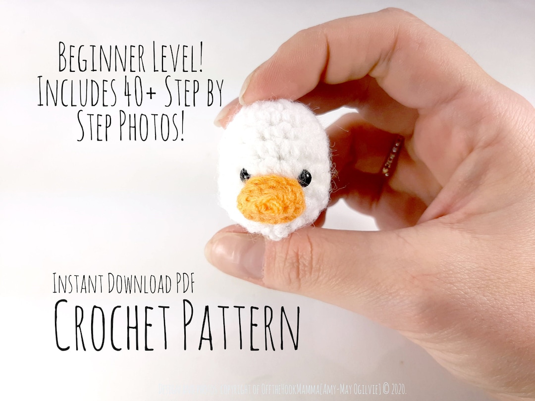 Darling Duck DIY Key Chain - NO SEW - Amigurumi Crochet Keychain ...