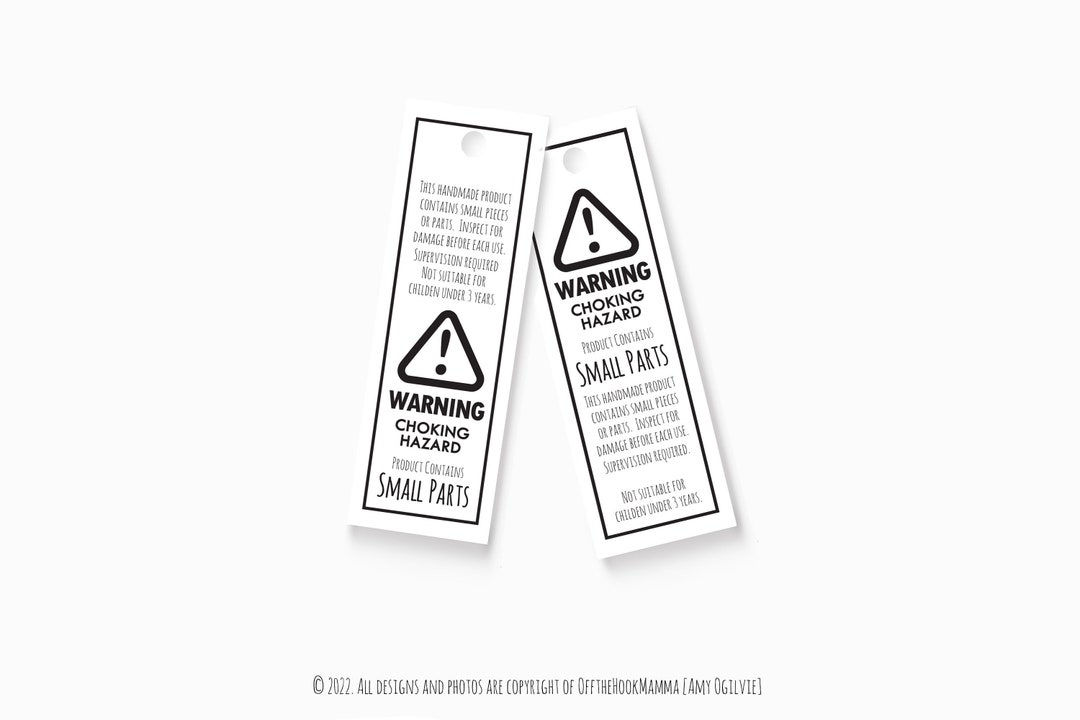 Digital Warning Label Tags to Print and Cut - Slim Design Includes 3pg ...