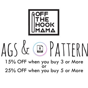 8 off the Hook Work in Progress Tags. WIP Hang Tag for Handmade Crochet ...