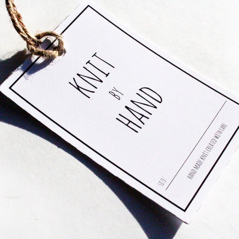Knitting Tags - Etsy